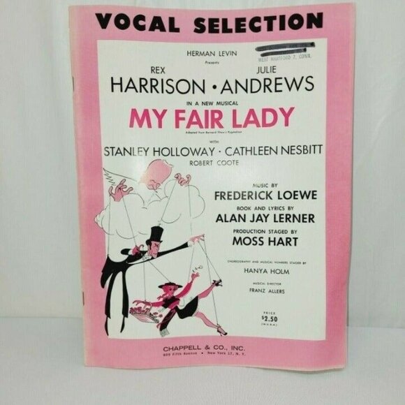 Other | B My Fair Lady Vocal Selection Sheet Mu | Poshmark
